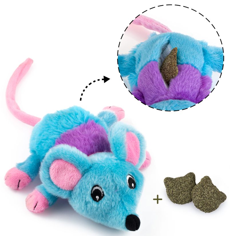 Chiwava 2 Pack Catnip Plush Cat Toys Mouse with bell – Chiwava